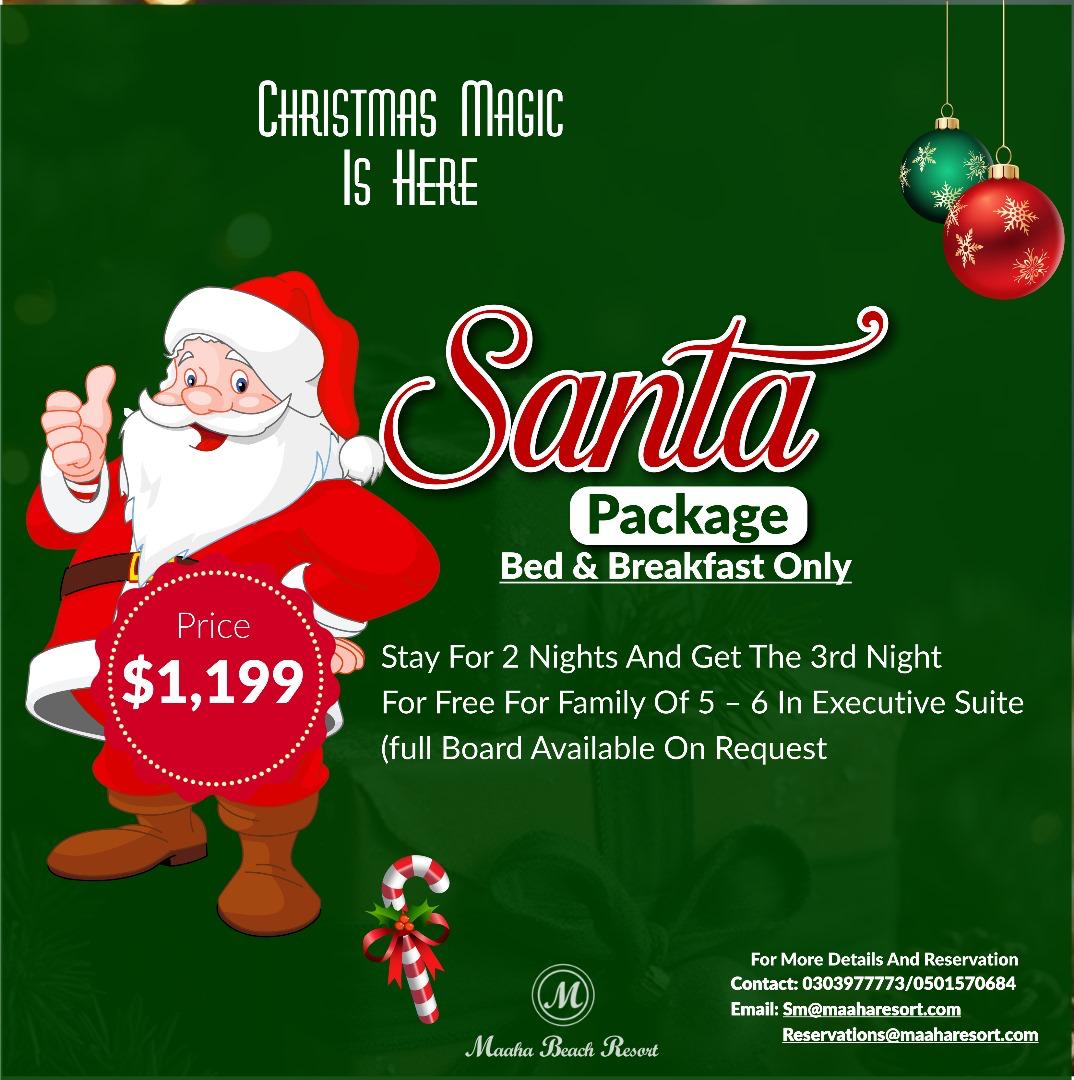 Christmas Packages 2025 | Maaha Beach Resort
